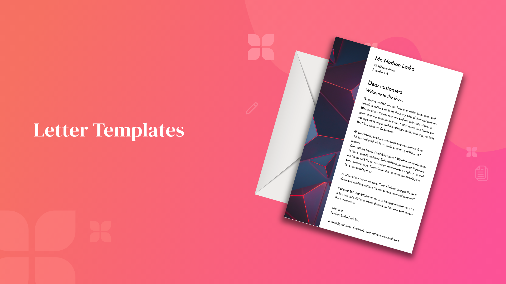 Easy and Free Customizable Letter Templates | Picmaker